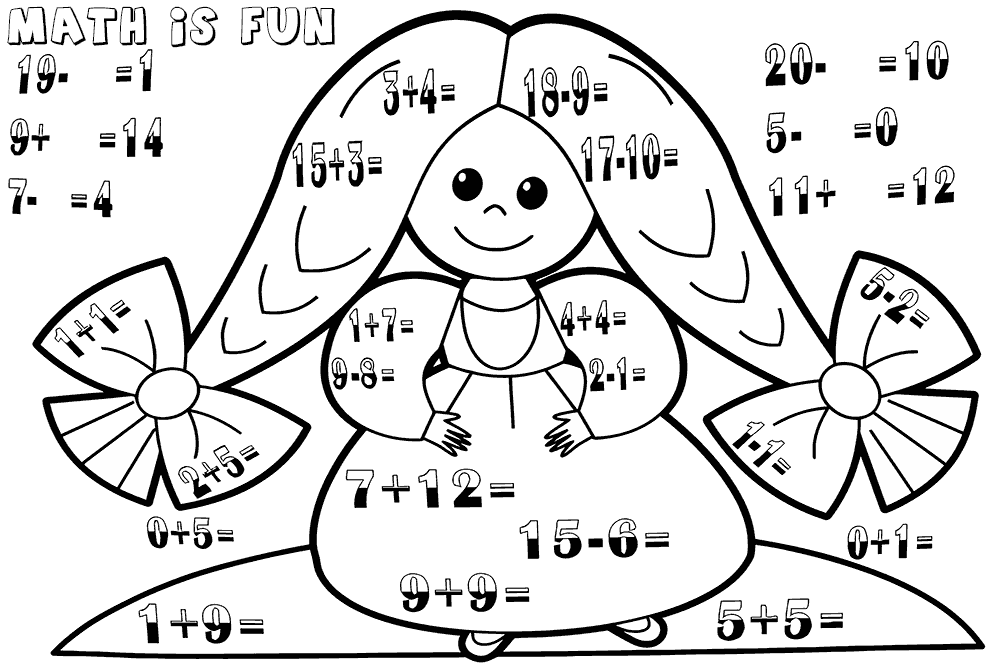 Free Kindergarten Math Worksheets Coloring Pages Coloring Cool